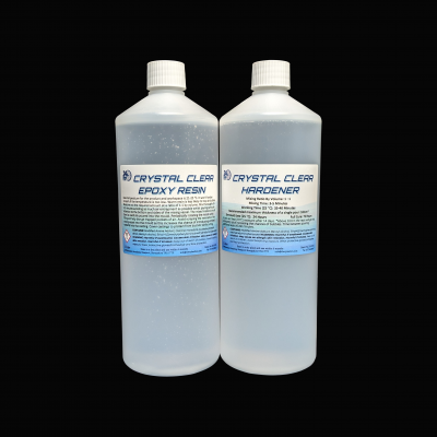 Crystal Clear Epoxy Resin 1 Litre Kit - DWR plastics
