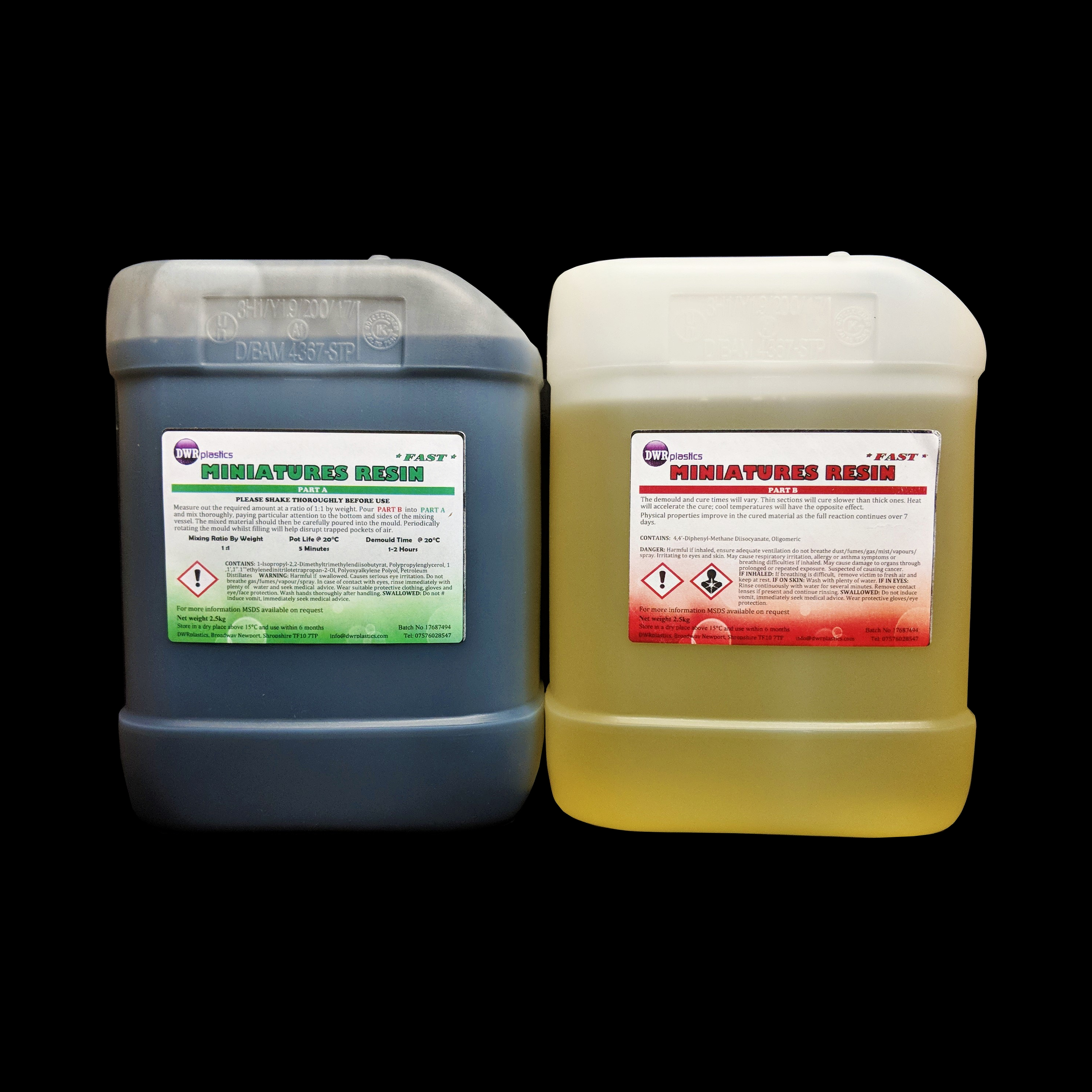 Miniatures Fast Cast Resin 5kg kit - DWR plastics