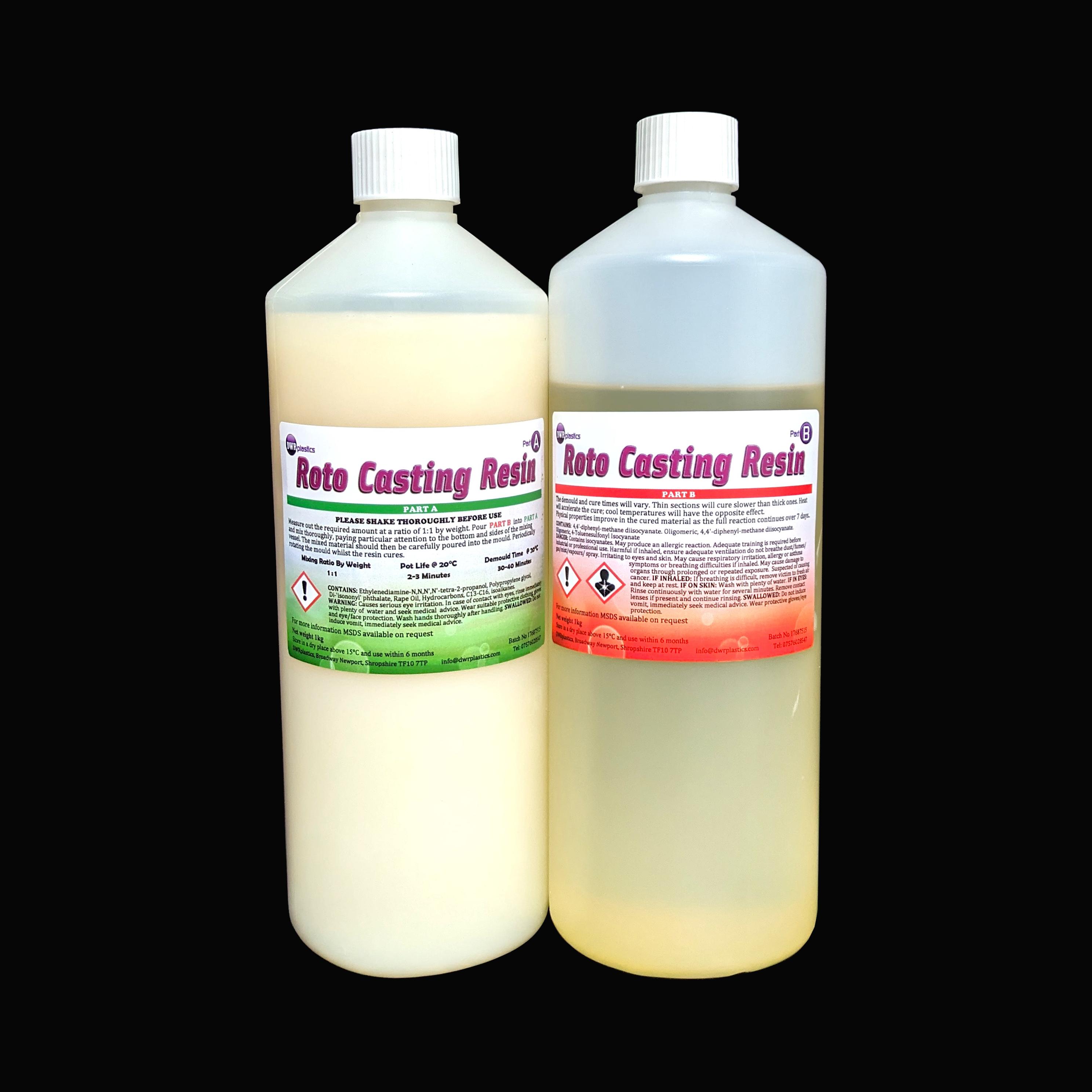 Roto Casting Resin 2kg Kit - DWR plastics