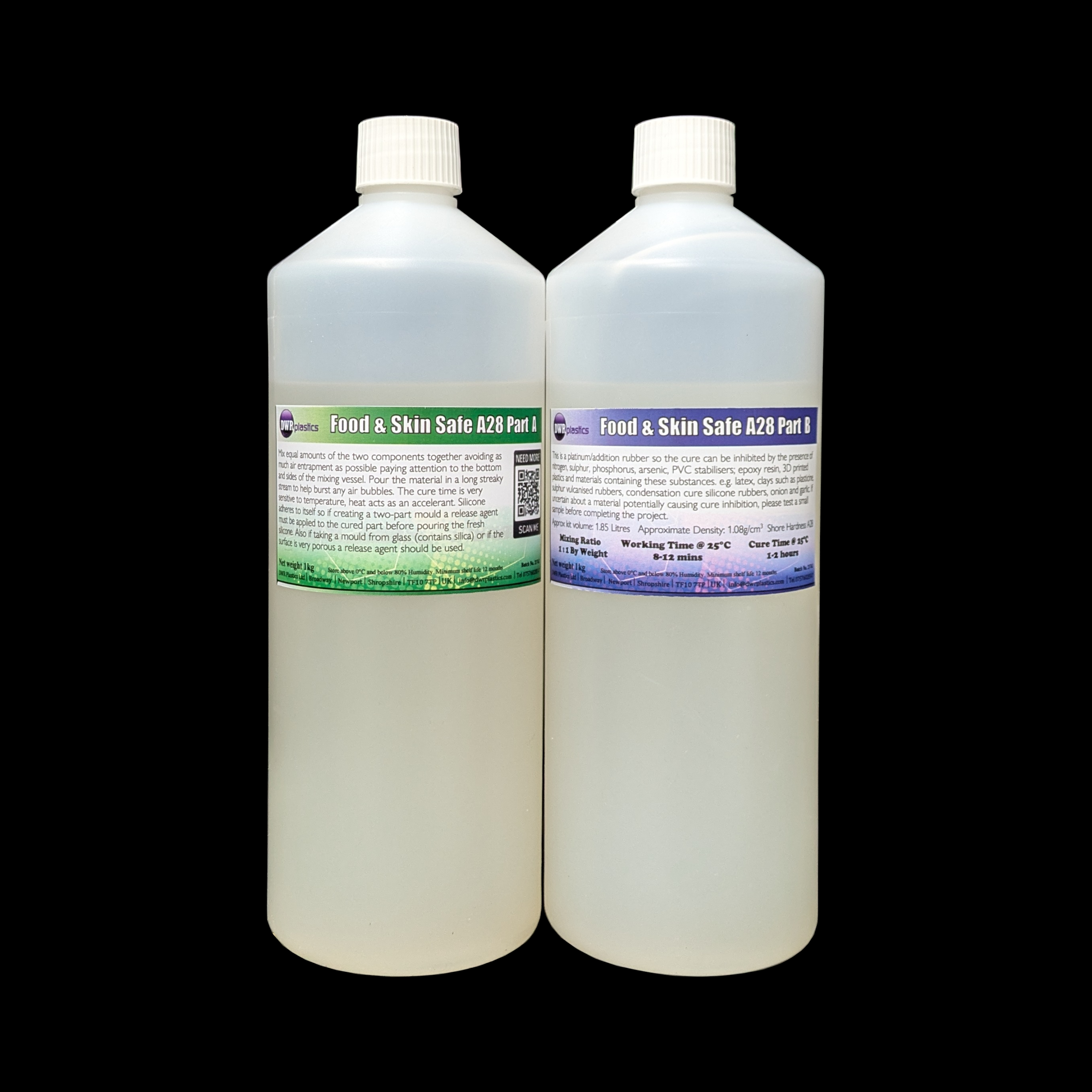 Food & Skin Safe Silicone Rubber 1kg Kit - DWR plastics